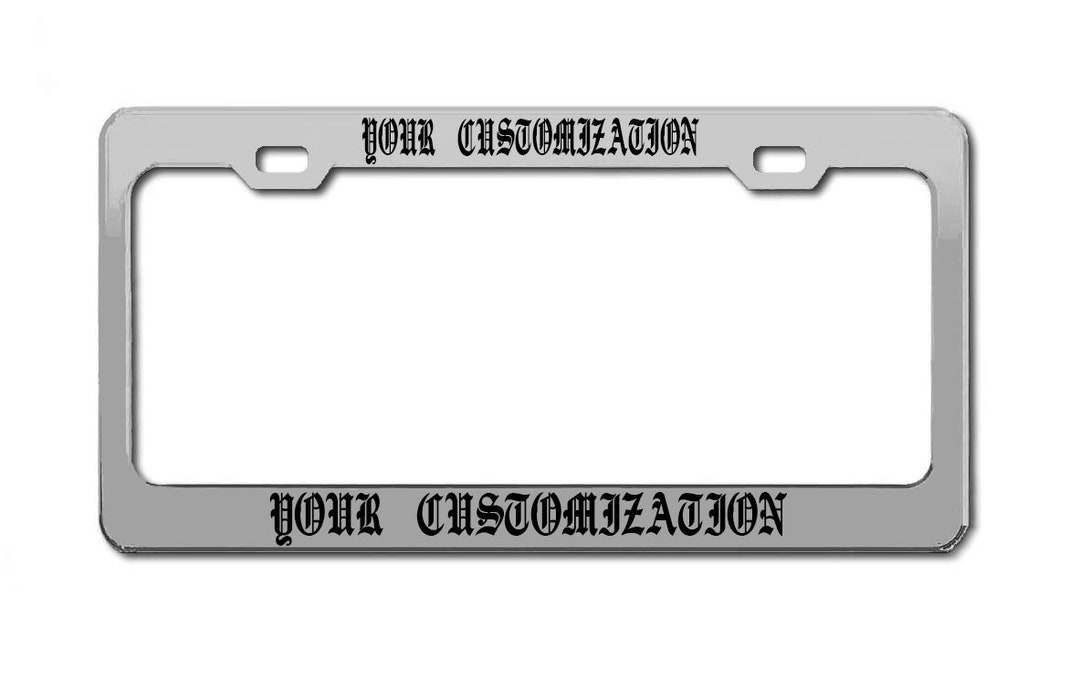 Make Your Own CUSTOM WORDING Laser Engraved Option Words License Plate ...