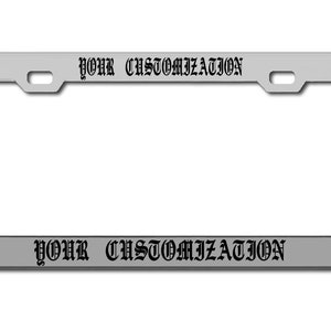 Make Your Own CUSTOM WORDING Laser Engraved Option Words License Plate ...