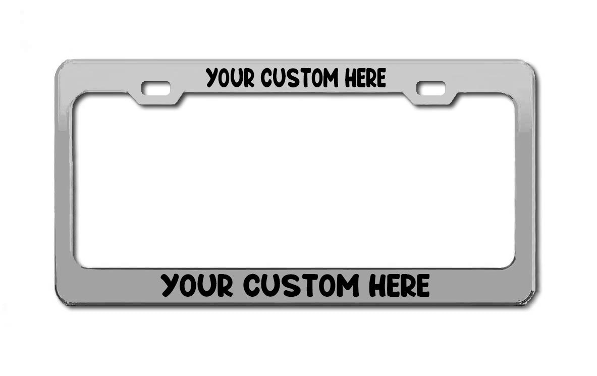 Stainless Steel License Plate Frame Custom Made Personalized Laser ...
