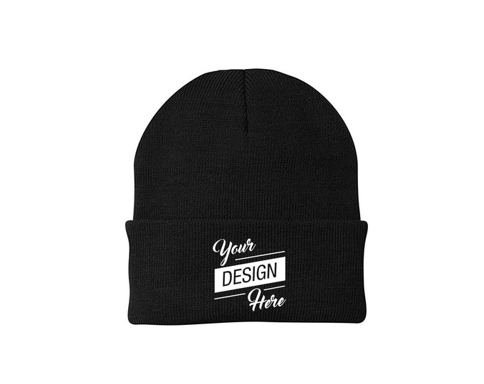 Your Text Here Logo Beanie Custom Made Personalized - Etsy