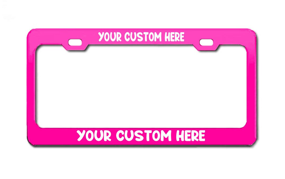 Create Your Own License Plate Frame Laser Engraved - Etsy