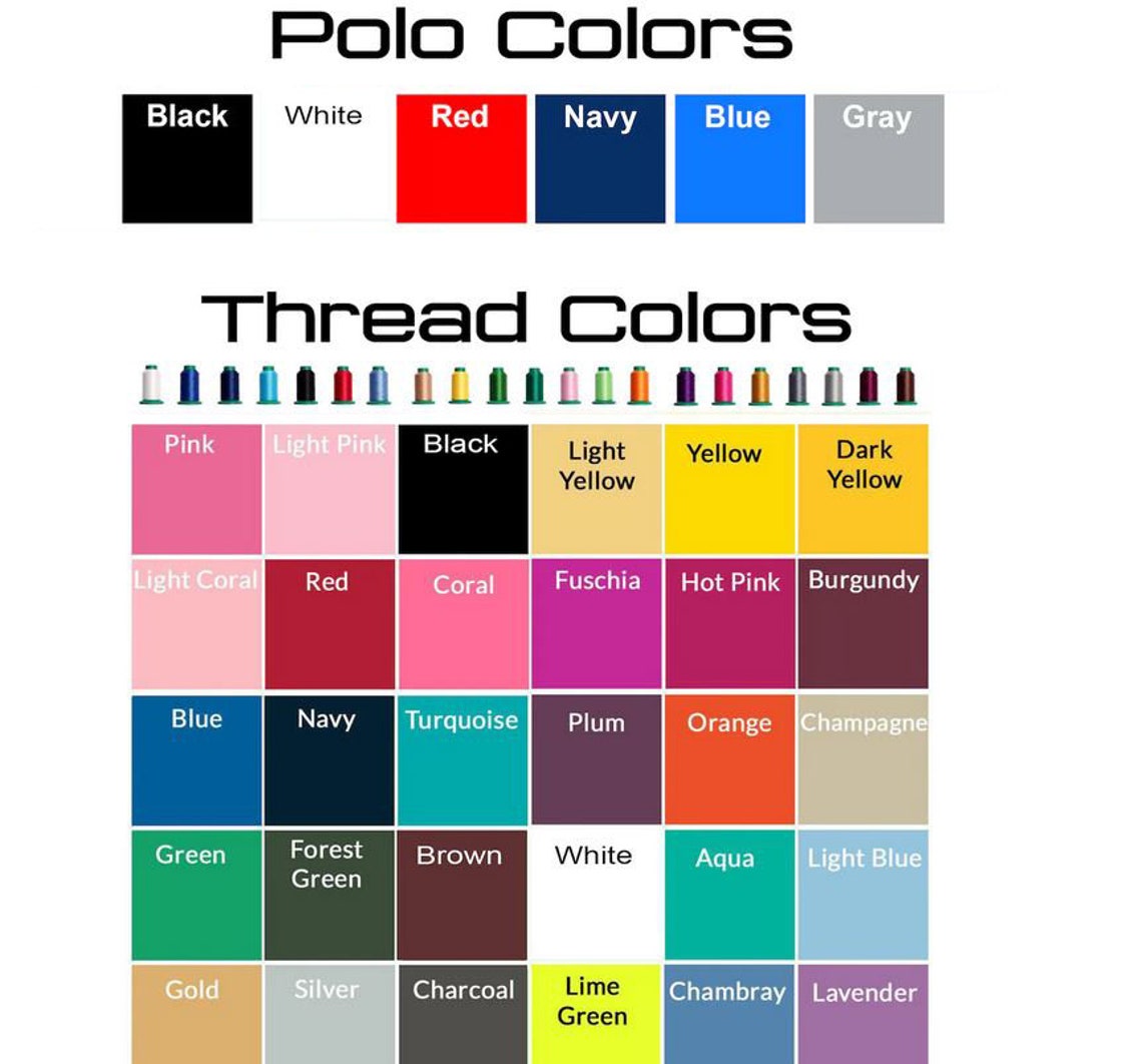 Polyester Custom Company Logo Golf Polo Shirt Embroidered - Etsy