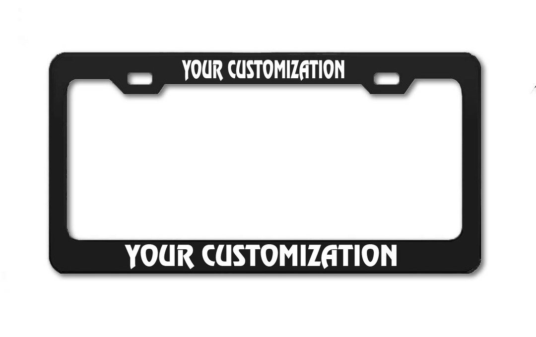 Custom Business Name and Website License Plate Frame Laser Engraved - Etsy