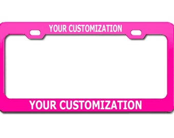 Hot Pink License Plate - Etsy