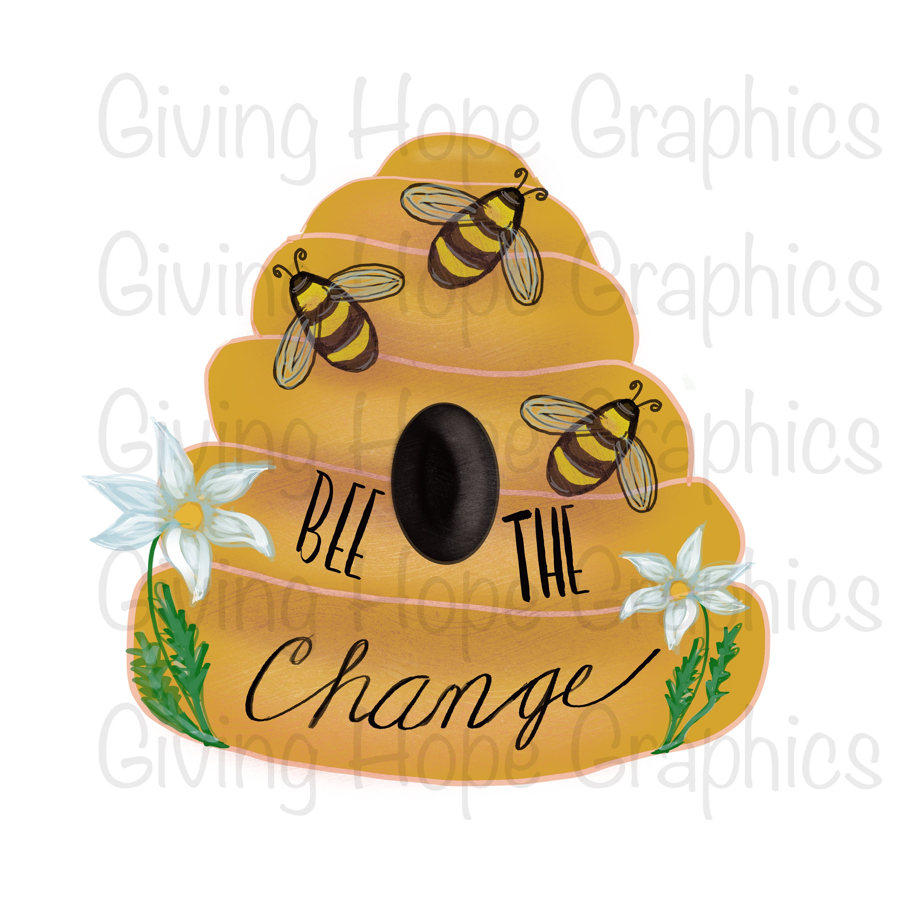 Bee the Change, Bee Skep, Bee Hive, Inspirational, Png, Sublimation ...