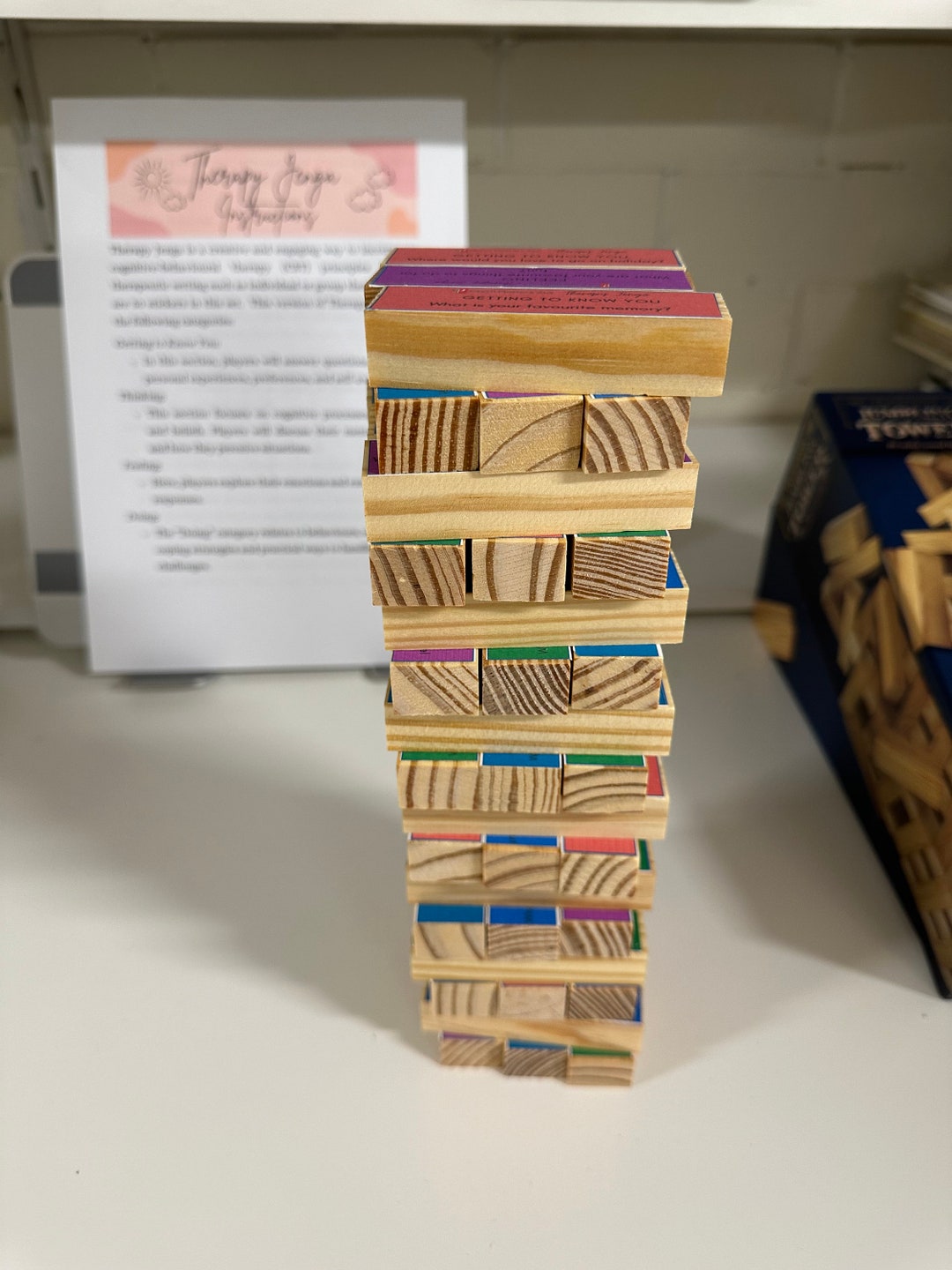 Therapy Jenga Stickers - Etsy