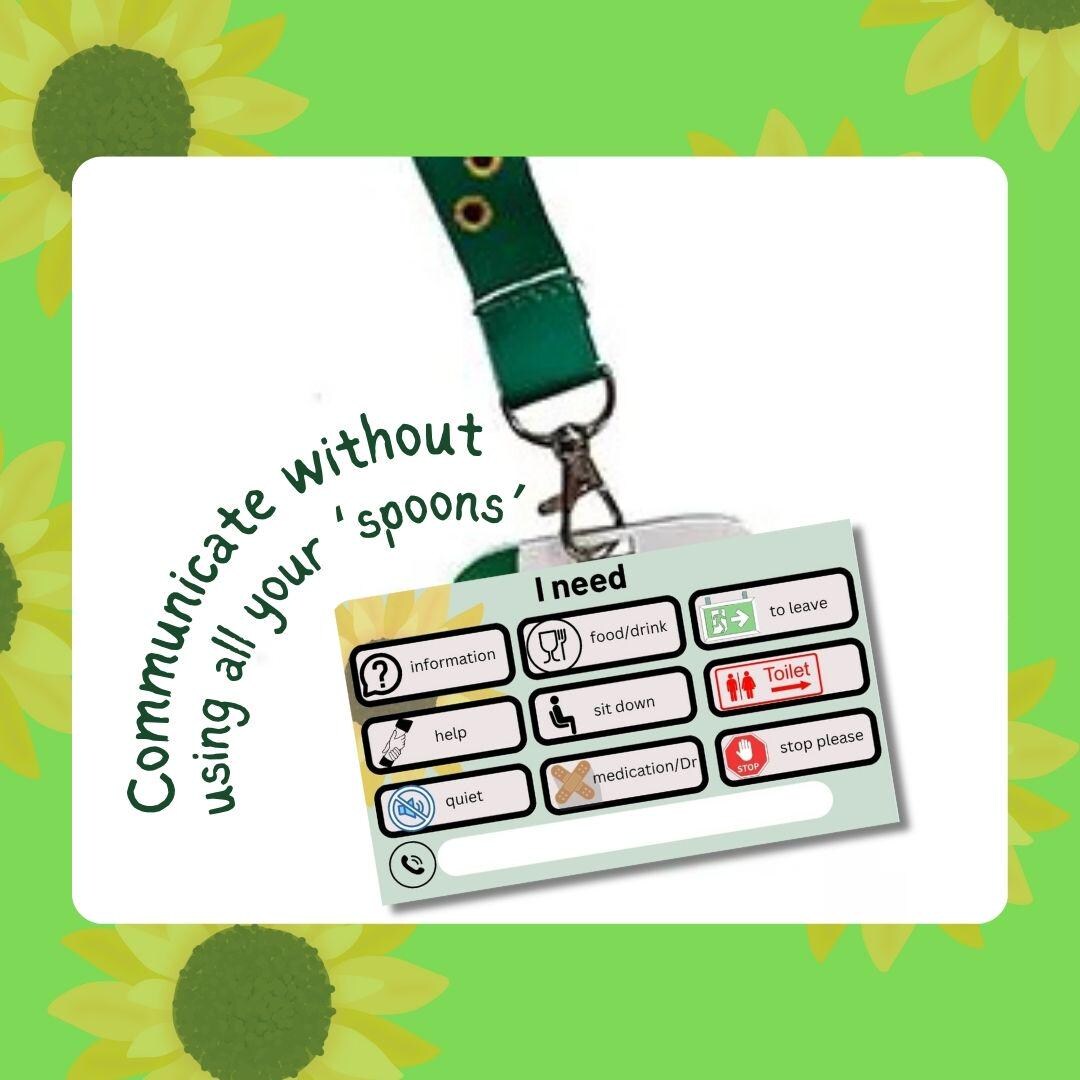 Pictorial Accessibility Card for Use in Disability Lanyard. *digital ...