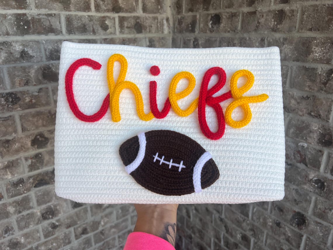 Football Basket | Personalized Rope Basket | Custom Gift Basket | Baby ...