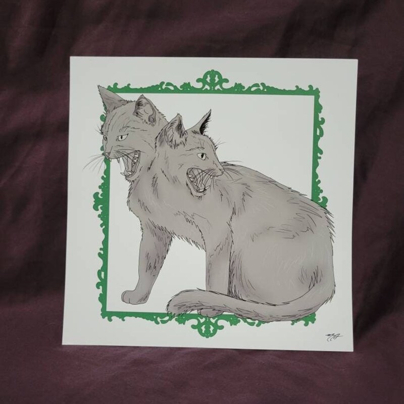 Two Headed Cat - Etsy