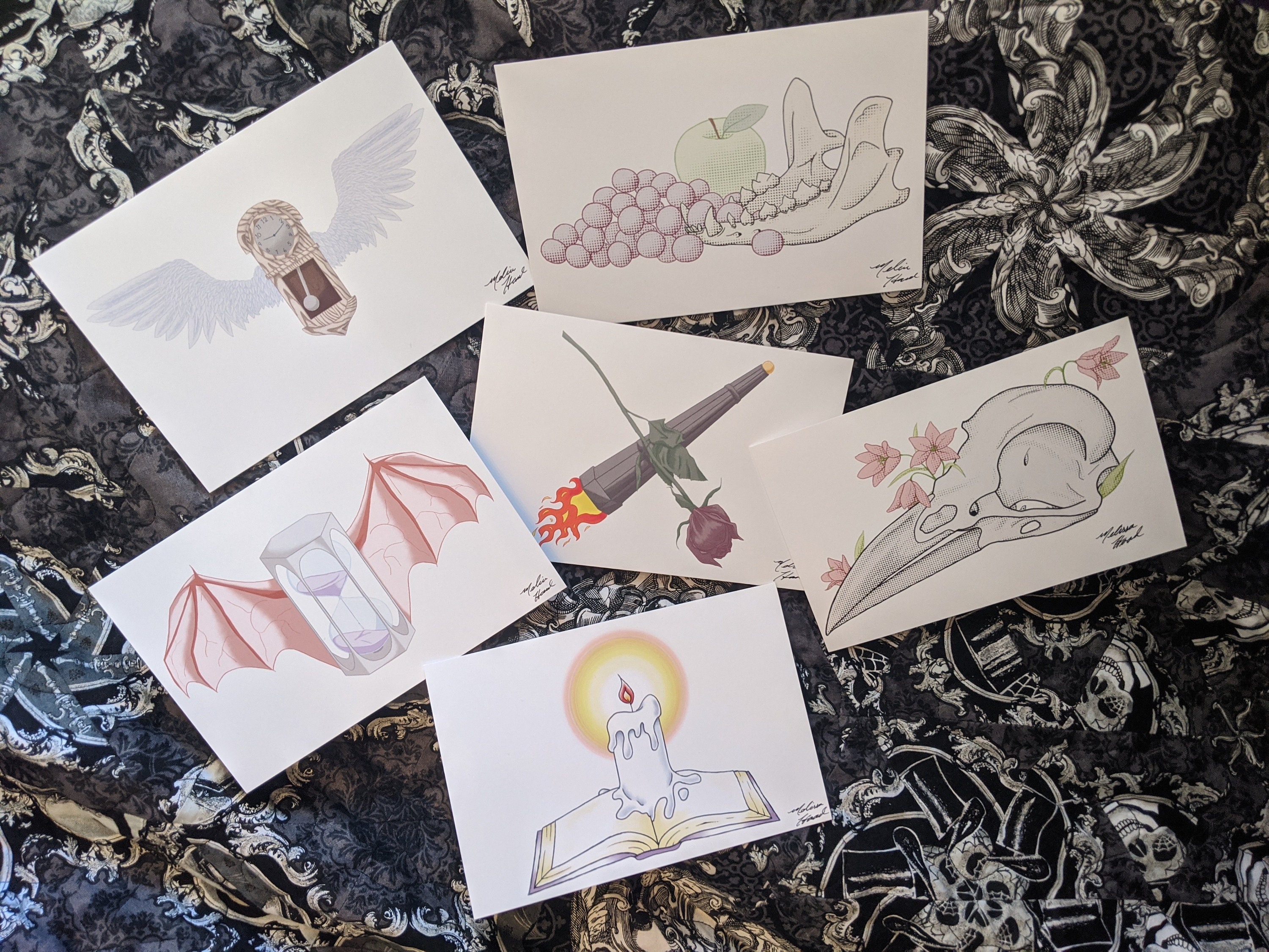 Six Pack Memento Mori Postcards - Etsy