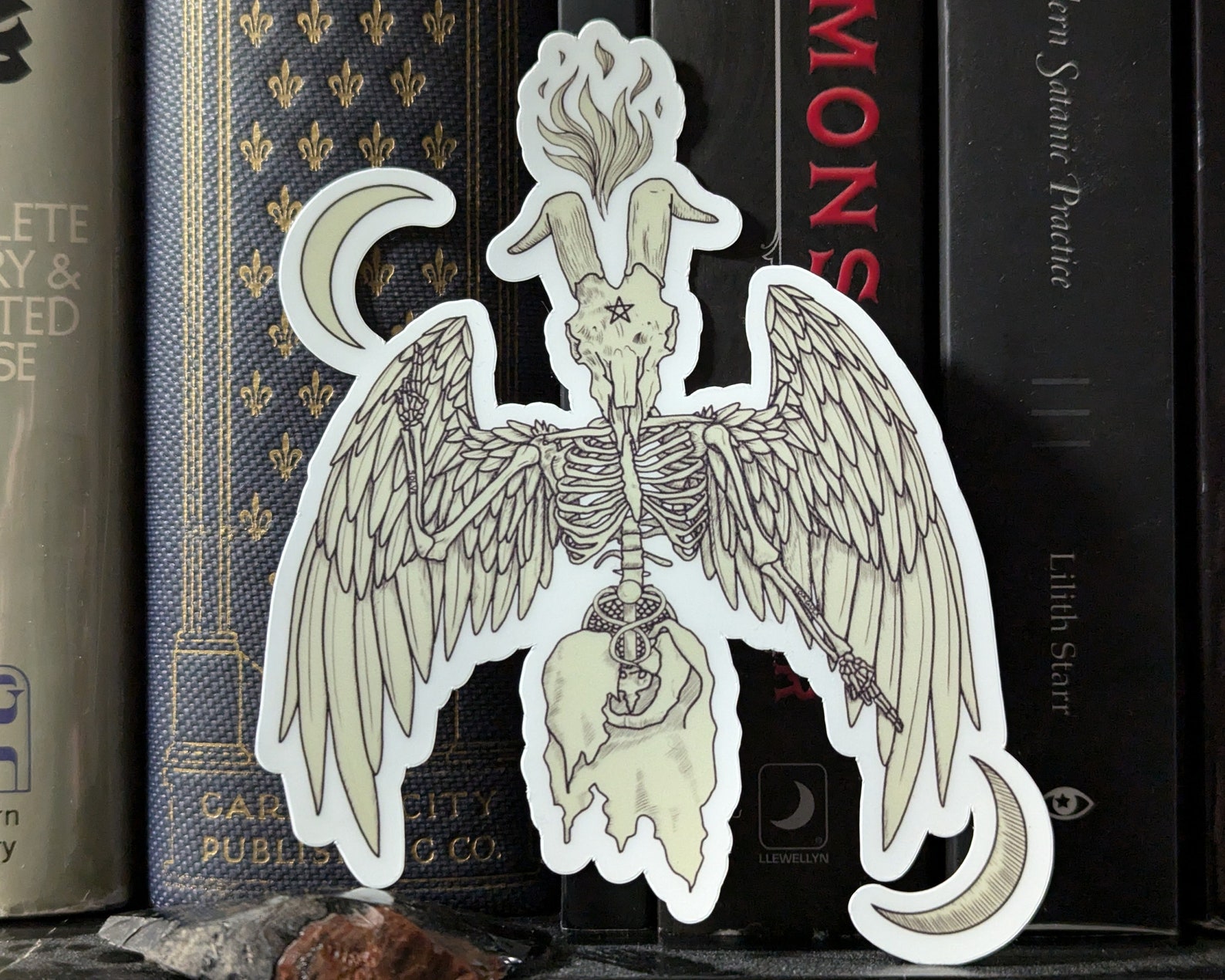 Baphomet Skeleton Sticker - Etsy