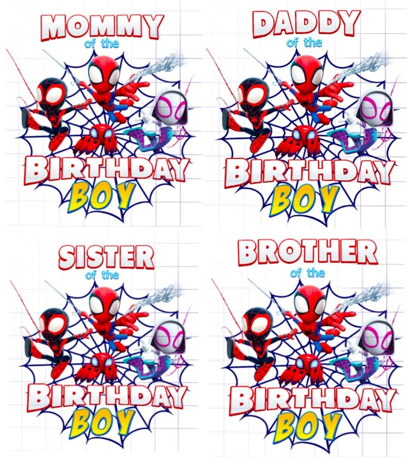 Spidey and His Amazing Friends, PNG, JPG, Sublimation, Spidey Mommy ...