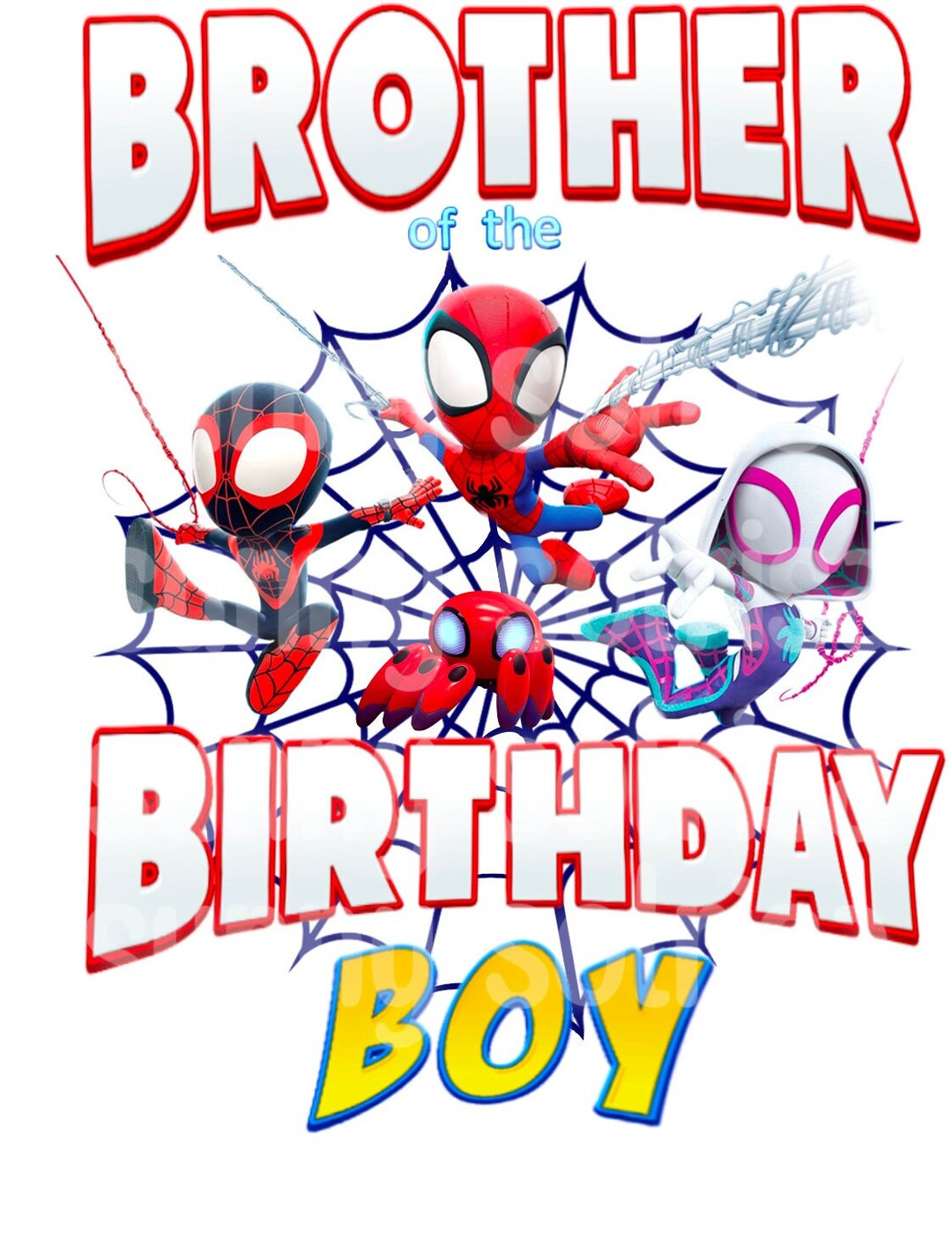Spidey and His Amazing Friends Png, Jpg, Spidey Sublimation, Birthday ...