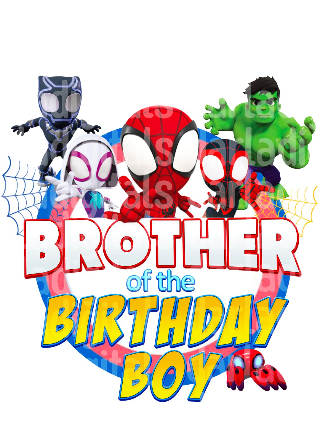 Spidey and His Amazing Friends Png, Jpg, Spidey Sublimation, Birthday ...