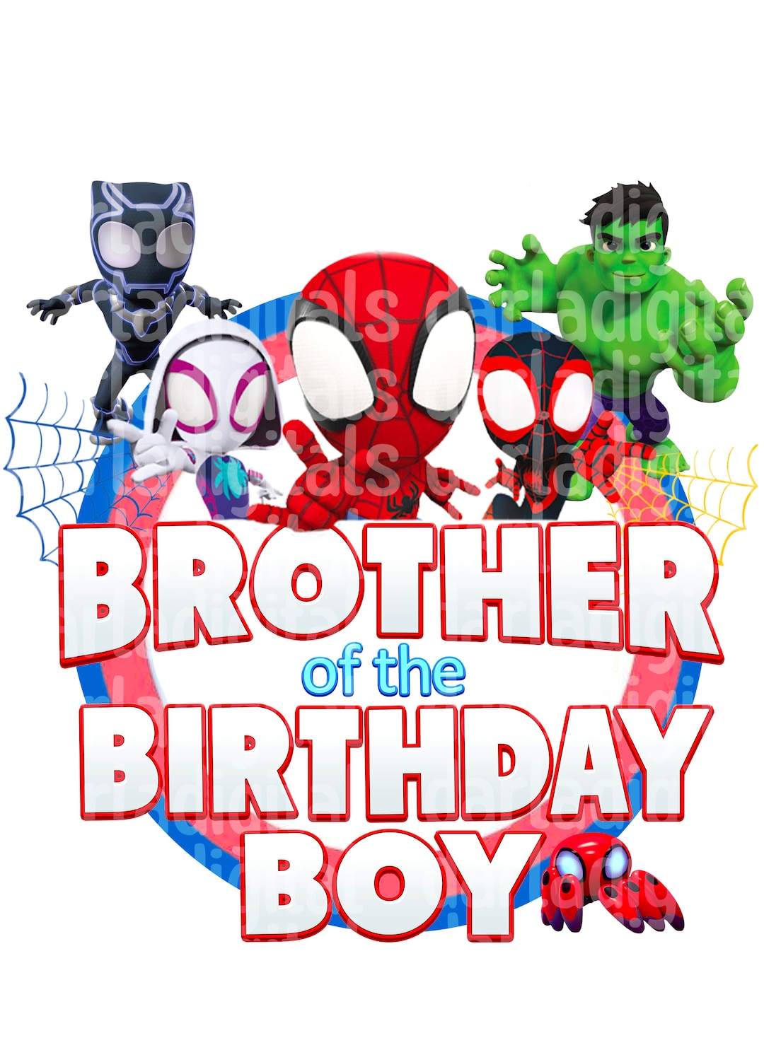 Spidey and His Amazing Friends Png, Jpg, Spidey Sublimation, Birthday ...