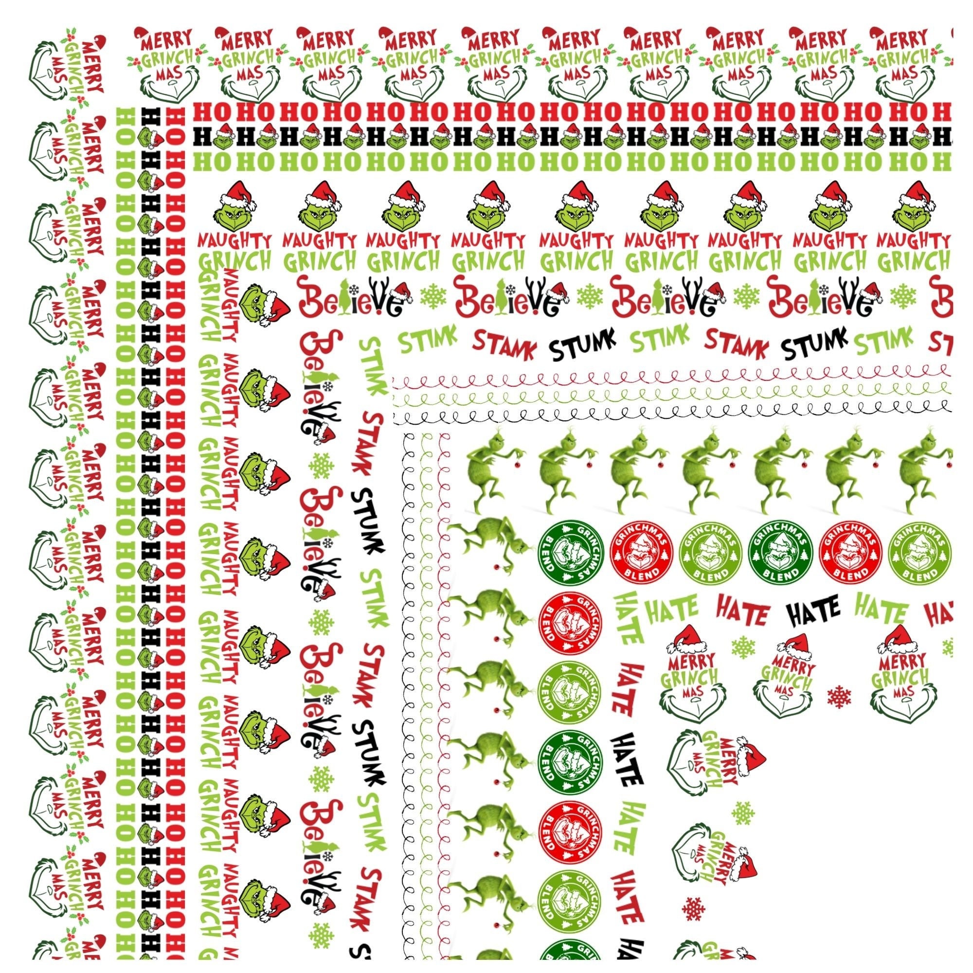 Grinch Border Art - Etsy