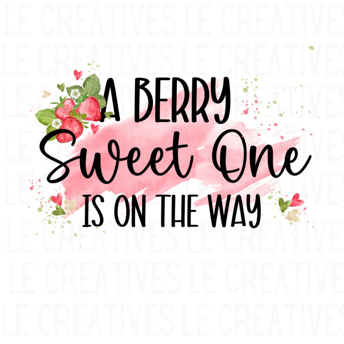 STRAWBERRY Baby Shower Clipart SVG & PNG Berry Baby Shower | Etsy