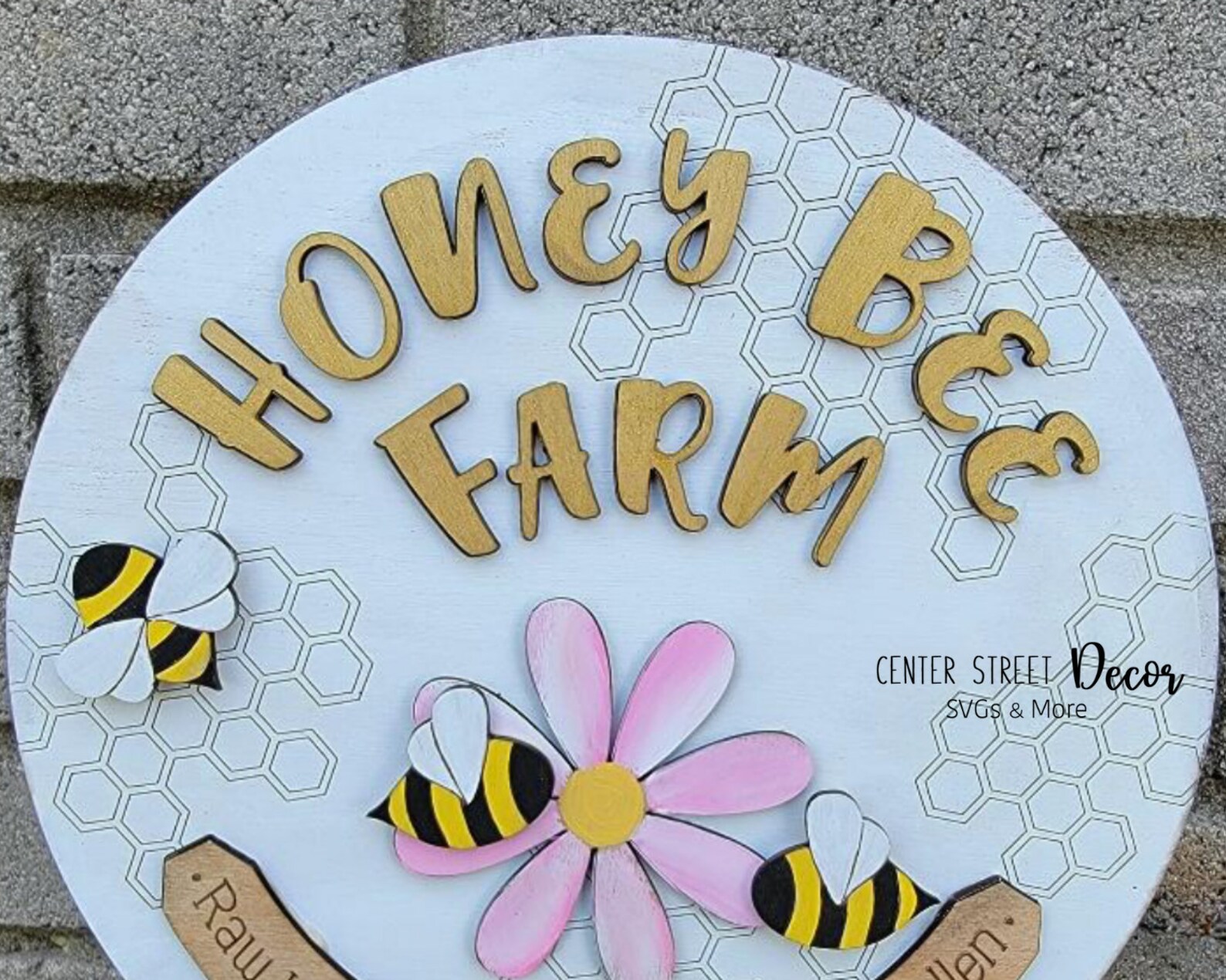 Honey Bee Farm Sign SVG File | Etsy