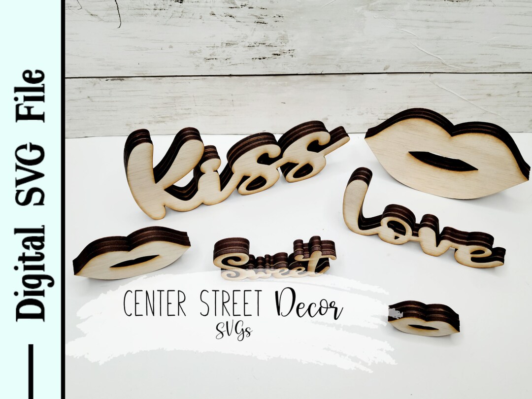Valentine Sweet Words SVG File Shelf Sitter - Etsy