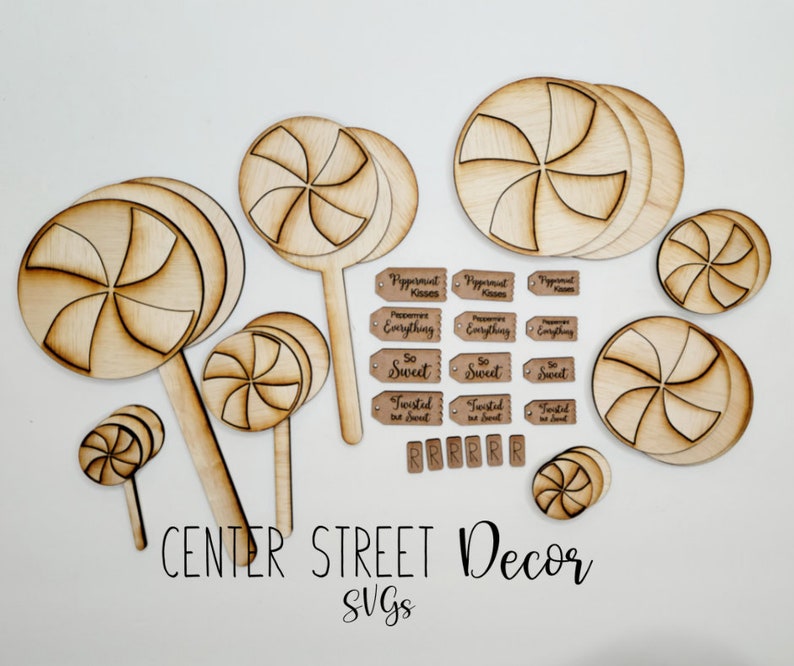 Peppermint Candy SVG File Home Decor - Etsy