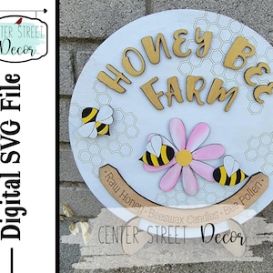 Honey Bee Farm Sign SVG File - Etsy