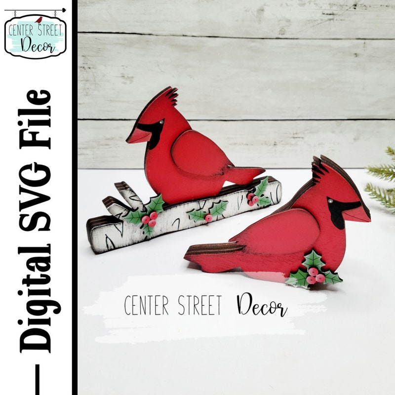 Tree With Cardinal Svg - Etsy