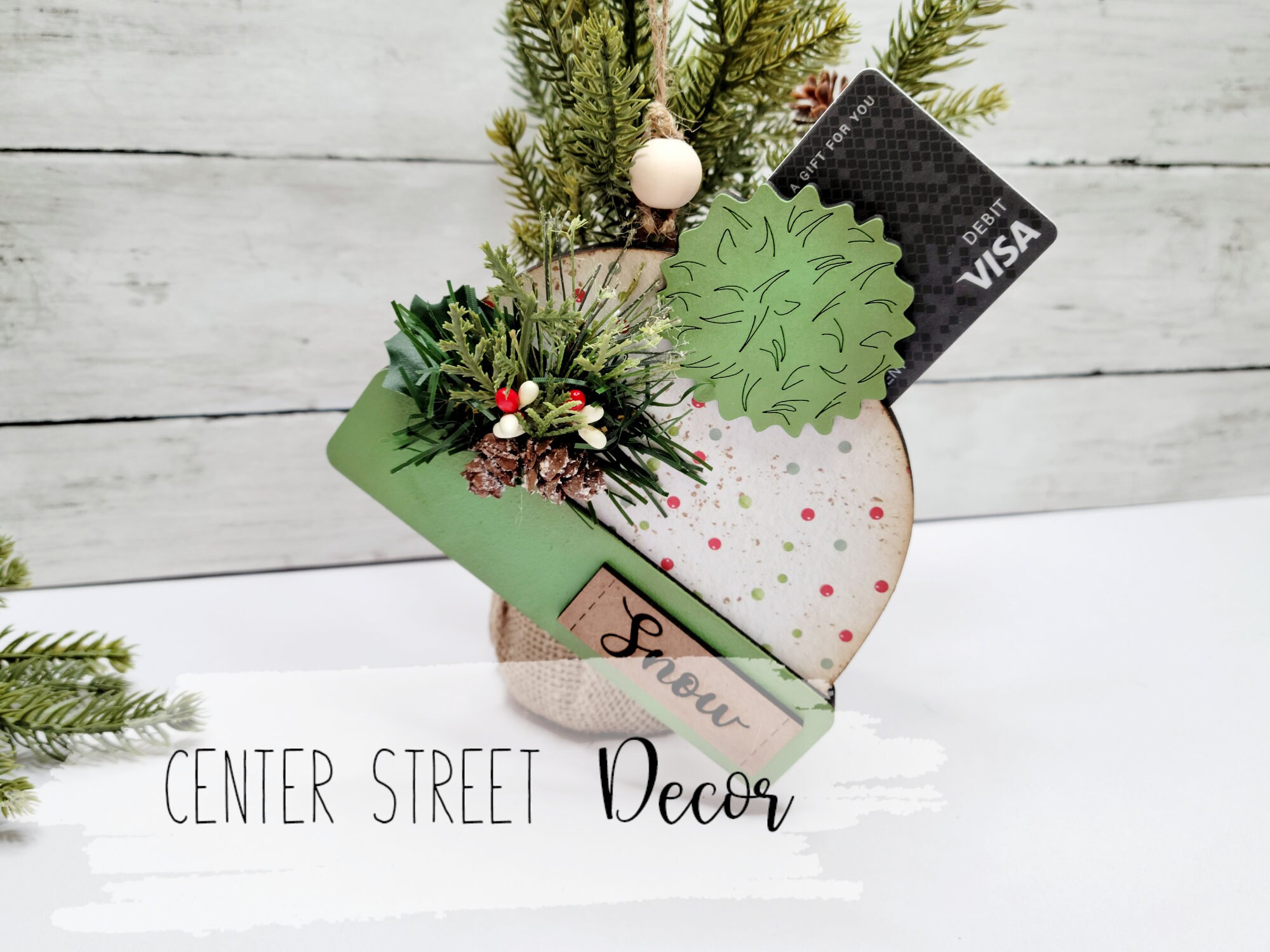 Beanie Hat Gift Card Holder Ornament SVG Laser File Digital Download - Etsy