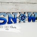 Snowflake Snow Word SVG File Shelf Sitter - Etsy