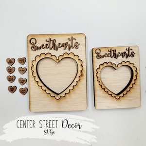 Sweethearts Conversation Hearts Box SVG File Tiered Tray - Etsy