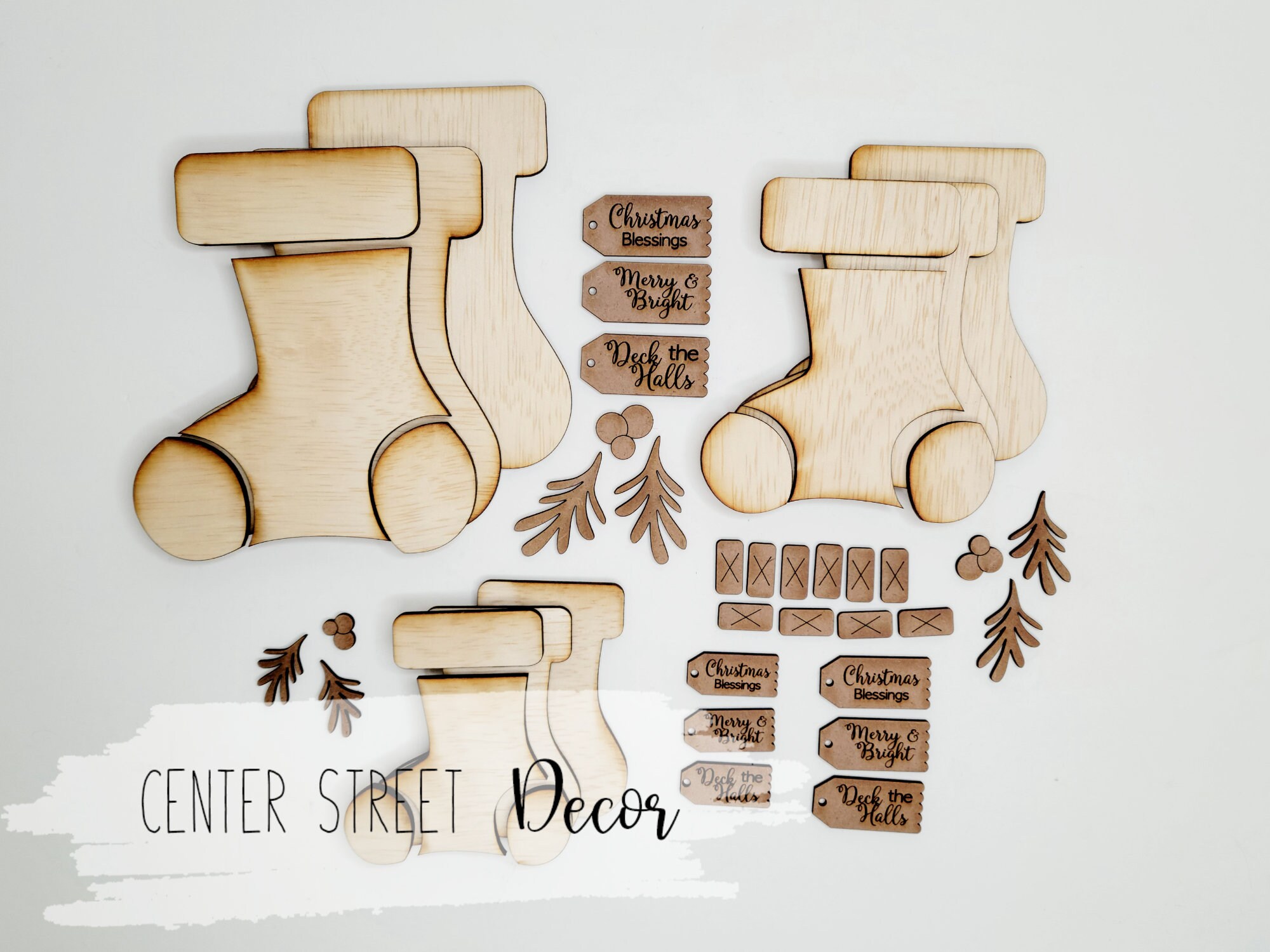 Christmas Stocking SVG File Shelf Sitter - Etsy