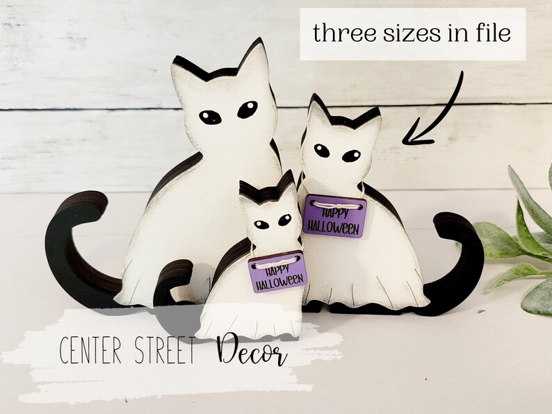 Halloween Scaredy Cat SVG Laser File - Etsy