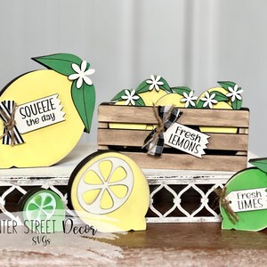 Lemon Lime Tiered Tray SVG File Shelf Sitter - Etsy