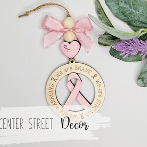 Breast Cancer Awareness Brave Tags SVG File Strong Warrior Survivor - Etsy