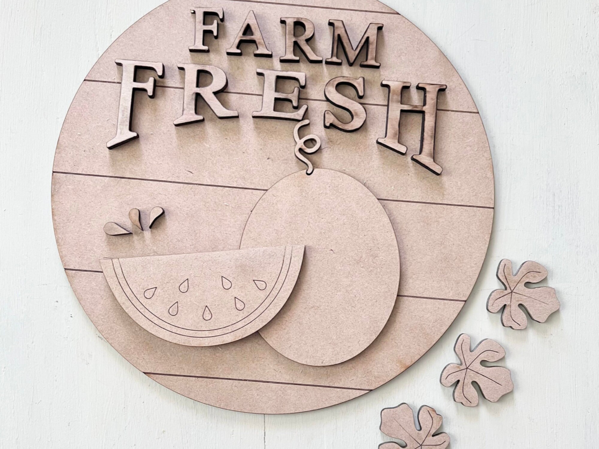 Farmhouse Watermelon Sign SVG File W/ Easel - Etsy