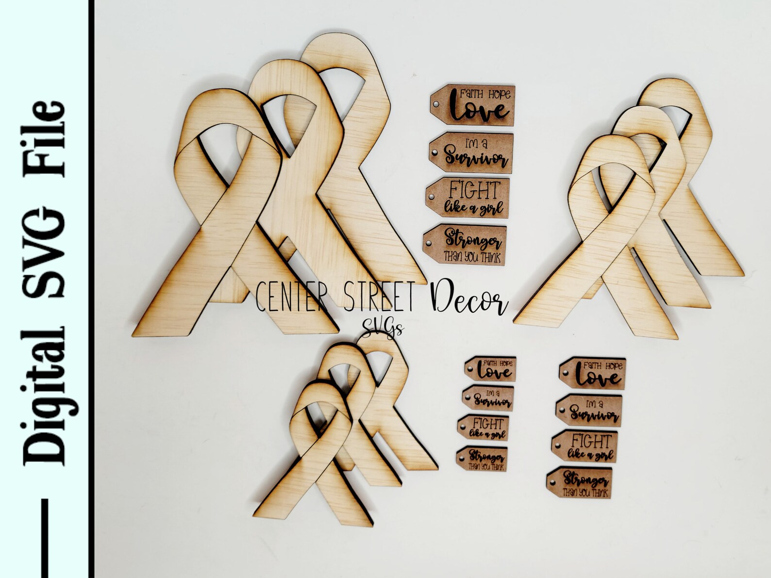 Breast Cancer Ribbon SVG File Awareness - Etsy