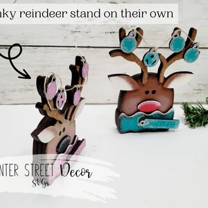 Reindeer Rudolph SVG File Shelf Sitter - Etsy