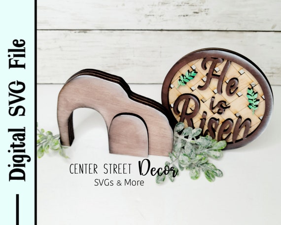 He is Risen SVG Religious File | Etsy