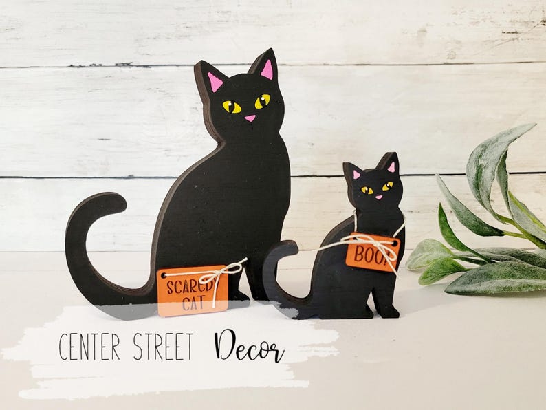 Halloween Scaredy Cat SVG Laser File - Etsy