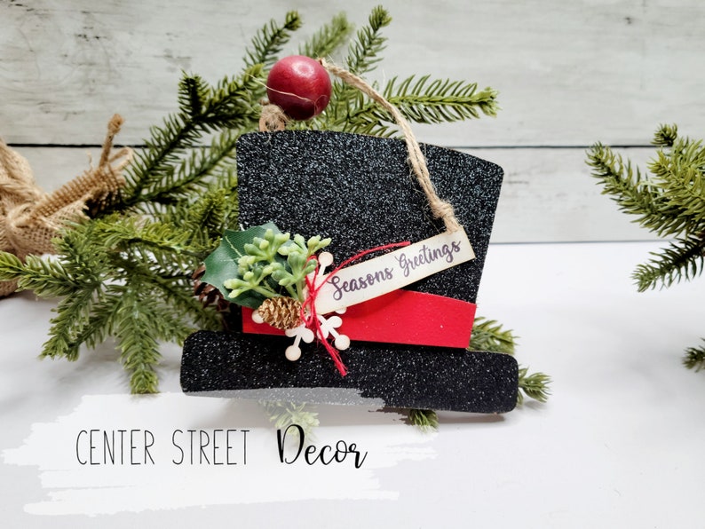 Christmas Gift Card Holder Frosty's Hat Ornament SVG File - Etsy