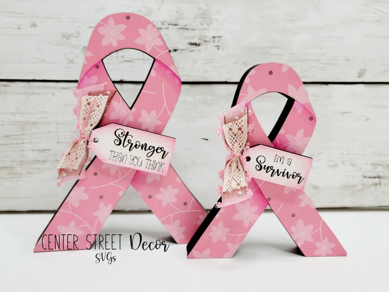 Breast Cancer Ribbon SVG File Awareness - Etsy