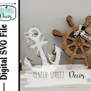 Anchors Aweigh Summer Theme SVG File Tiered Tray Decor - Etsy