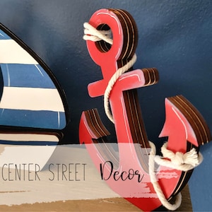 Anchors Aweigh Summer Theme SVG File Tiered Tray Decor - Etsy