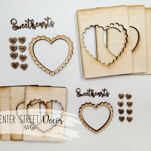 Sweethearts Conversation Hearts Box SVG File Tiered Tray - Etsy