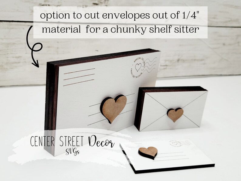Mailbox Envelope SVG File Valentine Shelf Sitter - Etsy