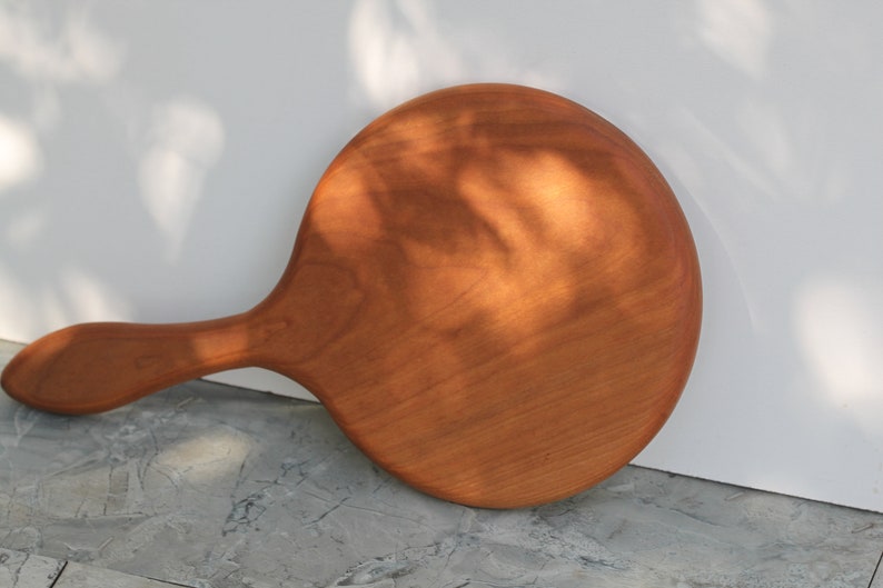 Hand Held Mirror, 6" Beveled Glass Mirror American Cherry Wood - Etsy