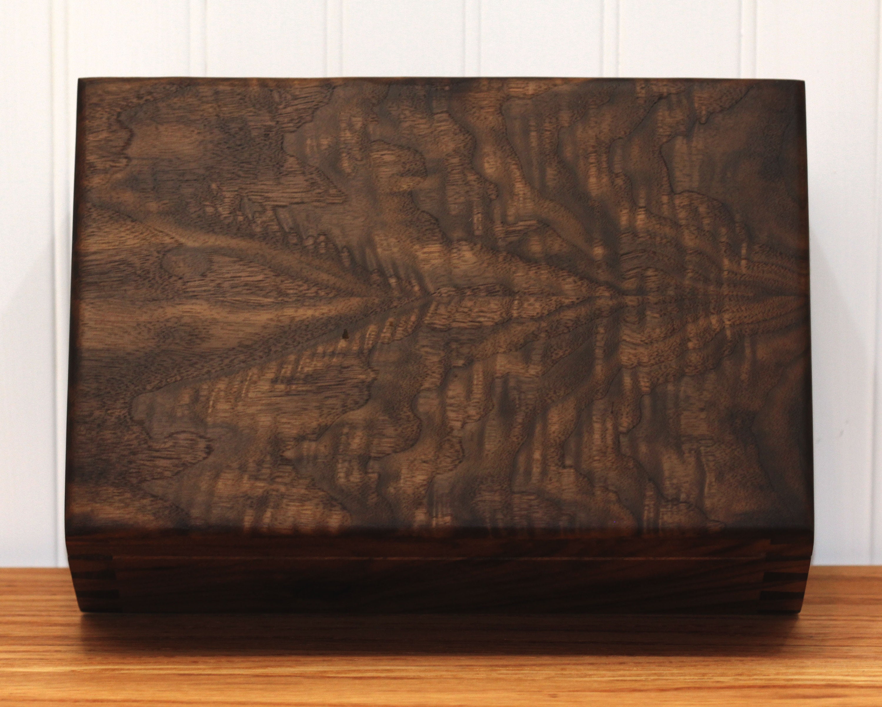 Dovetail Keepsake Box, Walnut Wood Box, Memory Box Figured Walnut ...