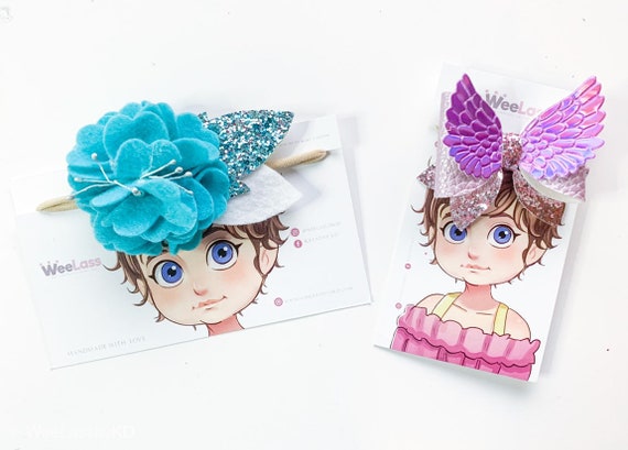Flower and Angel Headbands Set - Etsy