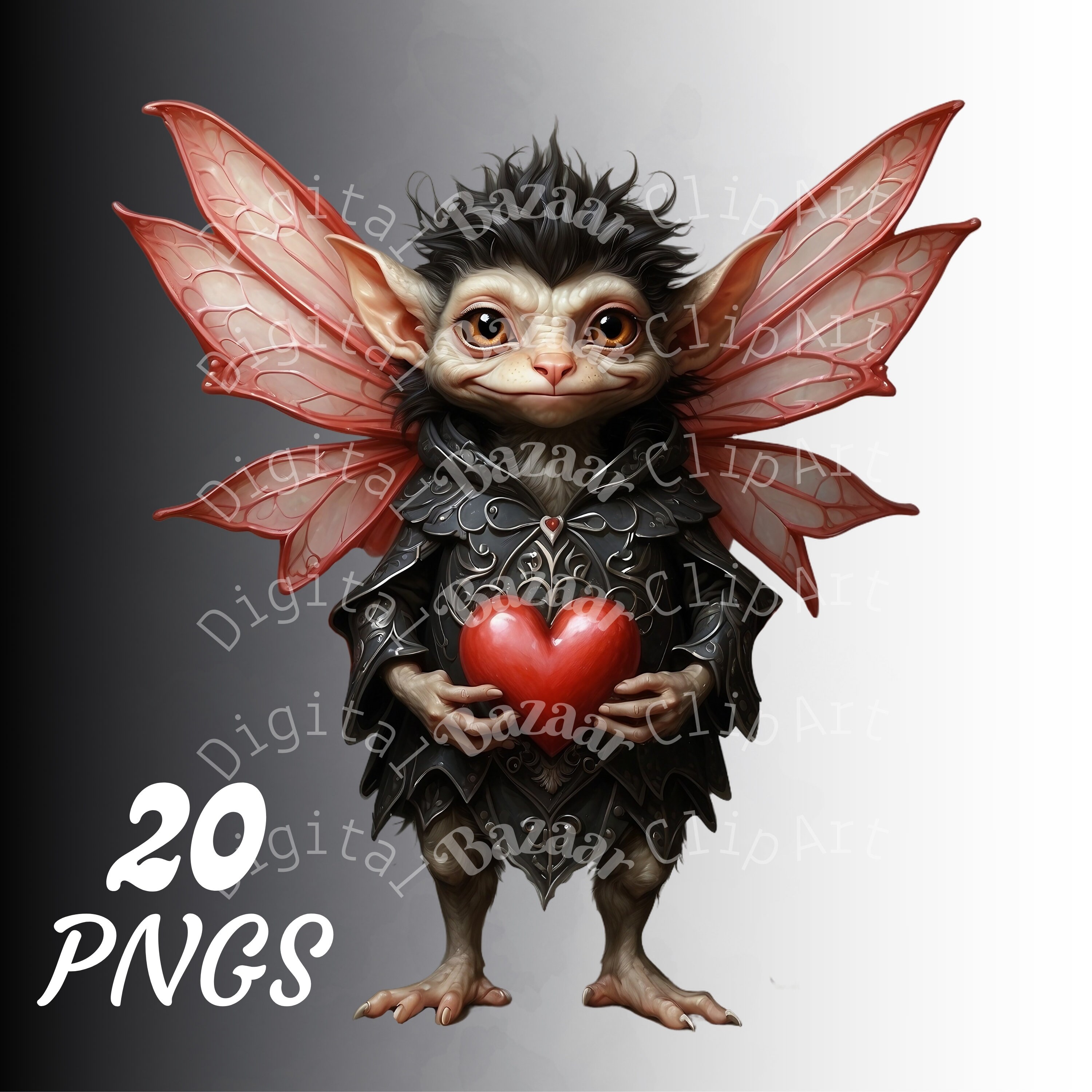 Valentines Day Clipart Bundle of Cheeky Imps, Cute Valentines PNG ...