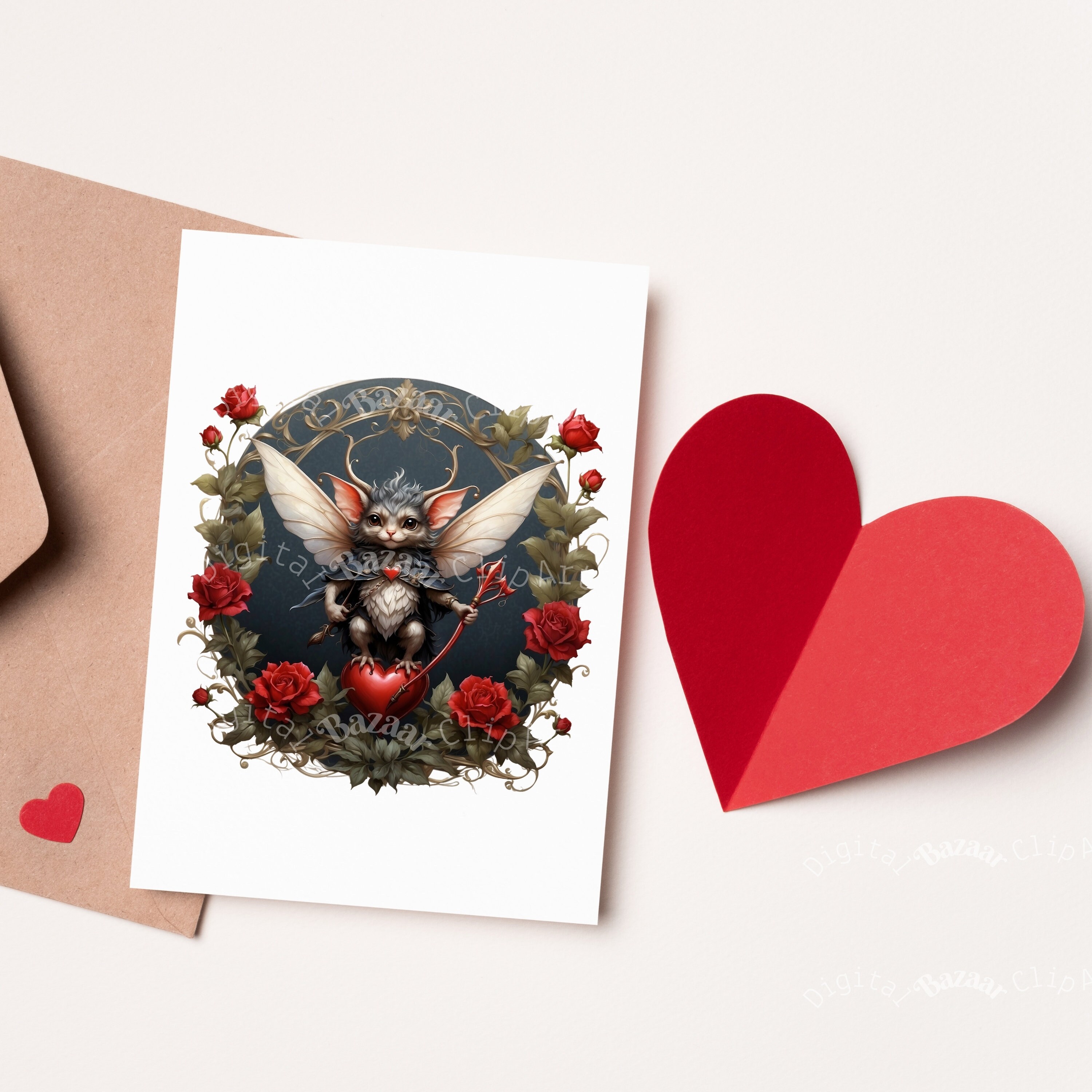 Valentines Day Clipart Bundle of Cheeky Imps, Cute Valentines PNG ...