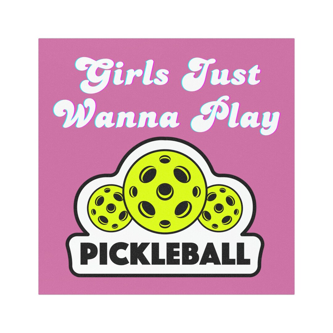 Pickleball Car Magnets - Pickleball Bumper Sticker, Paddle Sports ...